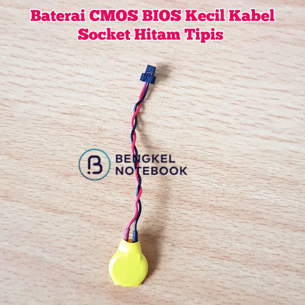 Jual Baterai CMOS BIOS Kecil Kabel Socket Hitam Tipis | Shopee Indonesia