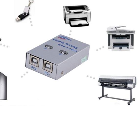 Jual Auto Switch Usb Printer 2 Port 2Port 4 Port Sharing Switcher USB 2.0 - 2 Port Switch ...
