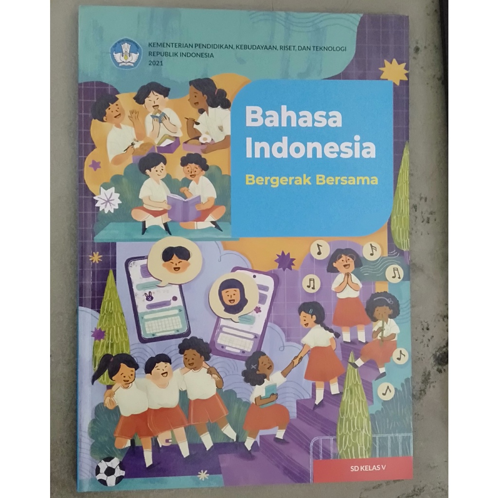Jual Buku Paket Kurikulum Merdeka Kemendikbud| Bahasa Indonesia Bergerak Bersama Kelas 5 SD/MI ...