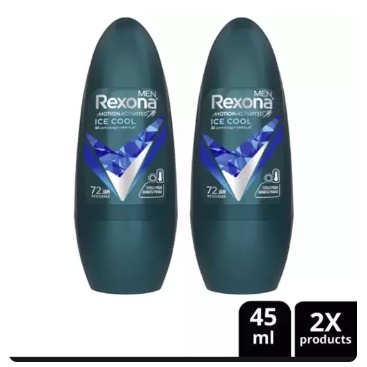 Jual Rexona Men Roll On Pria Ice Cool 45Ml twinpack isi 2 pcs | Shopee ...
