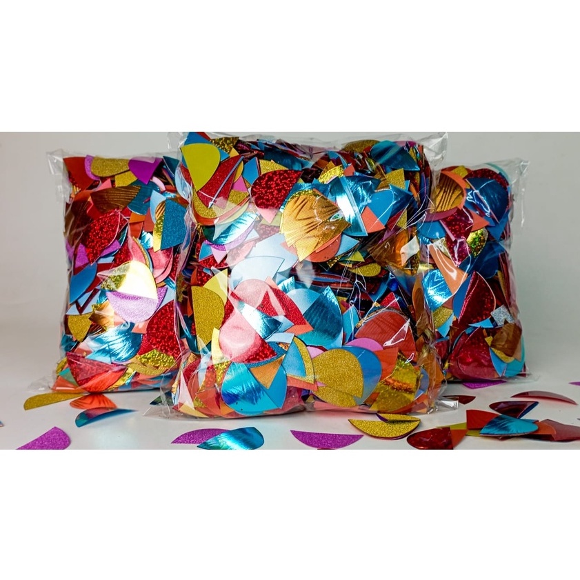 Jual Isi Confetti 250 gram Jumbo Kertas Cacah Pita Isi Balon Hampers ...