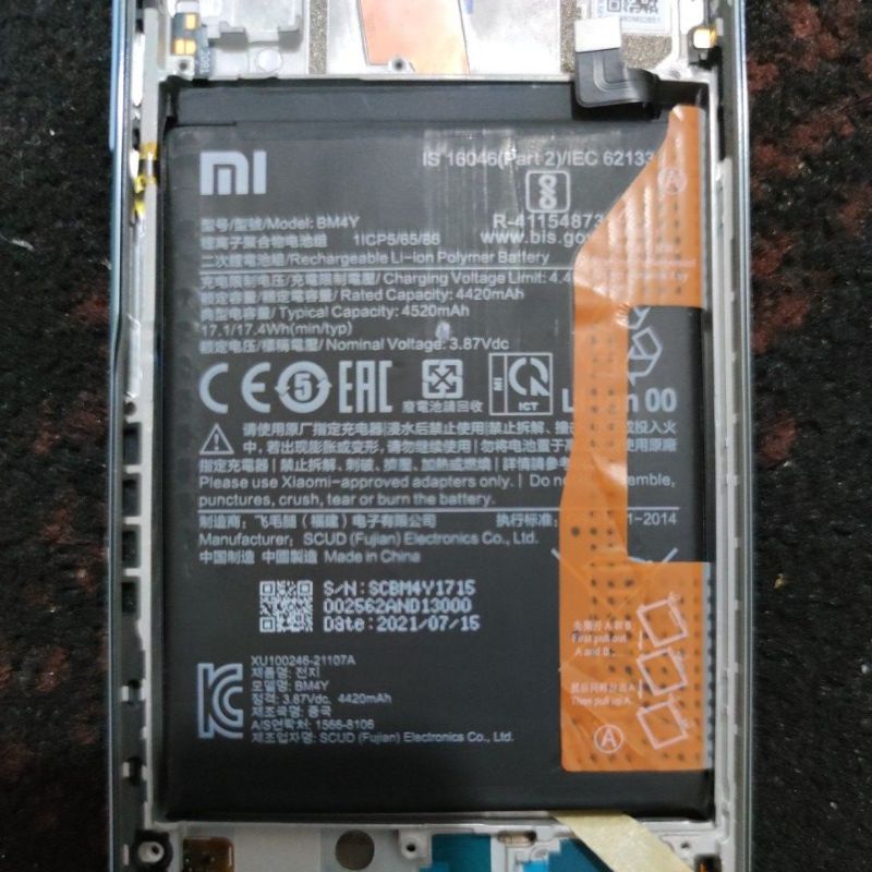 Jual BATERAI BATRE BATTERY BM4Y XIAOMI POCO F3 ORIGINAL COPOTAN | Shopee Indonesia