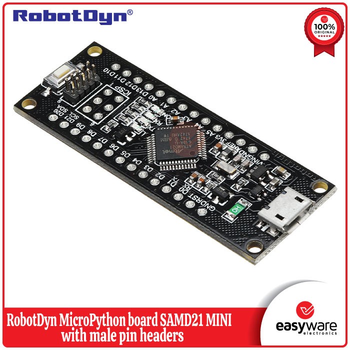 Jual RobotDyn MicroPython Board SAMD21 MINI With Male Pin Headers SASLUN | Shopee Indonesia