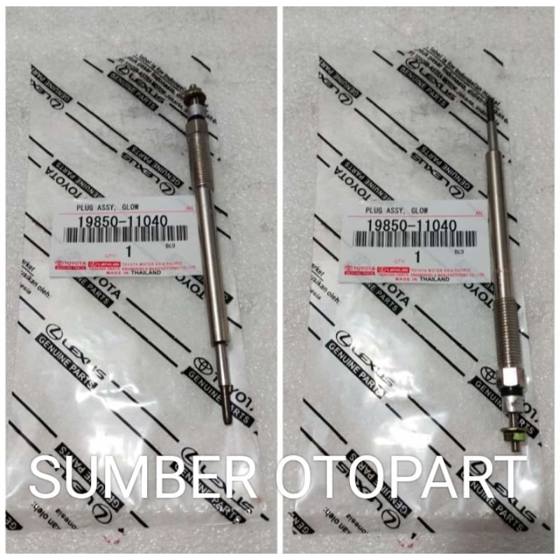 Jual GLOW PLUG/BUSI PEMANAS HILUX REVO 2GD/INNOVA REBORN 19850-11040 ...