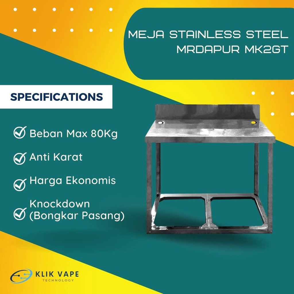 Jual Meja Stainless Steel MrDapur MK2GT | Shopee Indonesia