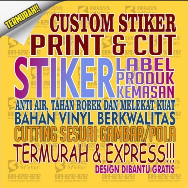 Jual Cutting Sticker Custom Termurah | Shopee Indonesia