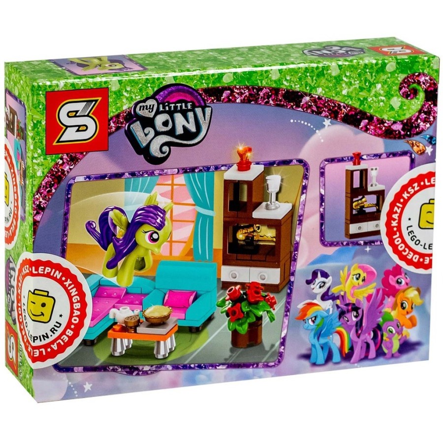 Jual Brick My Little Pony SY 1459B Kuda Pony Hijau Unicorn | Shopee ...