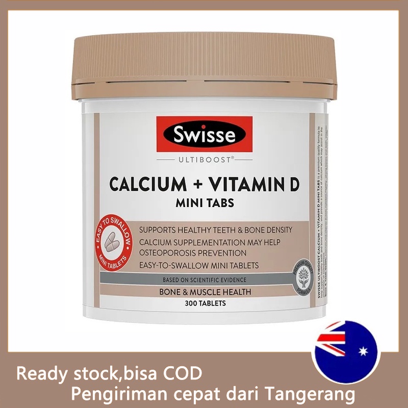 Jual Swisse Ultiboost Calcium + Vitamin D Mini Tabs 300 Tablets ...