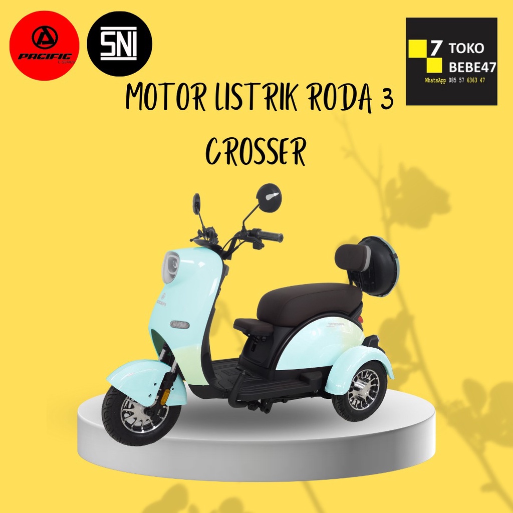 Jual TERMUARH - SEPEDA MOTOR LISTRIK RODA 3 CROSSER CROSER KROSER ...