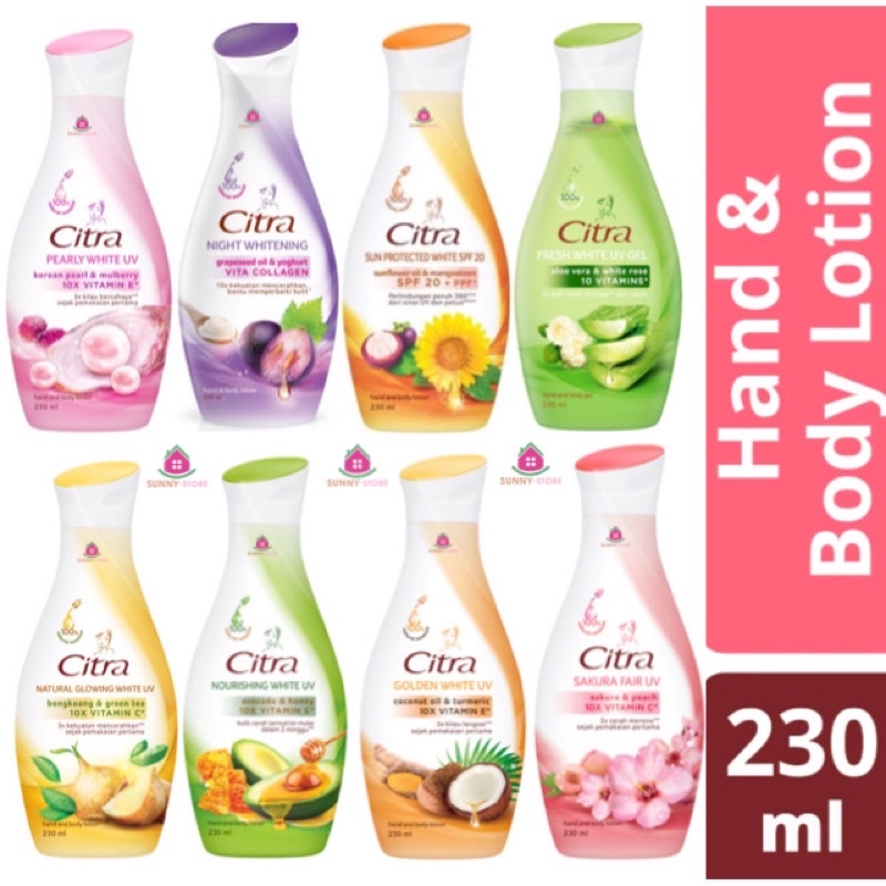Jual COD - CITRA HAND & BODY LOTION 210ML | Shopee Indonesia