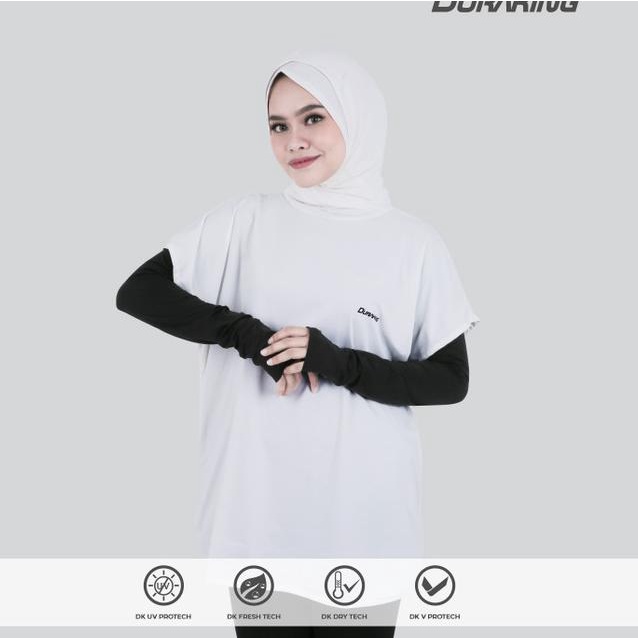 Jual Duraking Hijab Sports Kiara - Light Grey | Shopee Indonesia