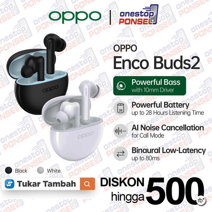 Jual Oppo Enco Buds 2 Earphone Bluetooth Noise Cancellation Garansi