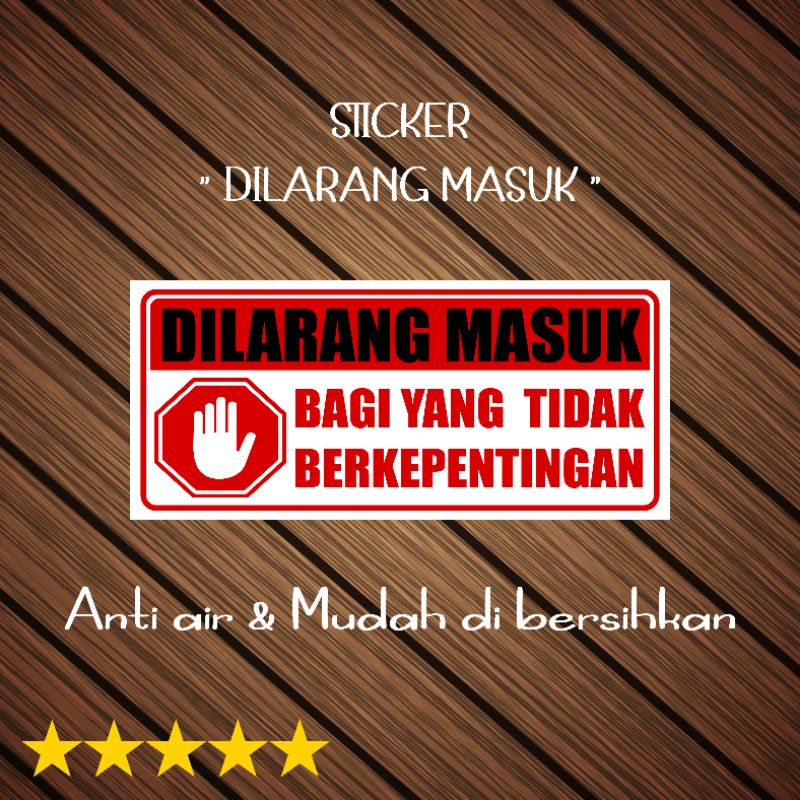Jual Stiker Dilarang Masuk Staff Only Stiker Staff Only Sticker Staff Only Selain Karyawan ...