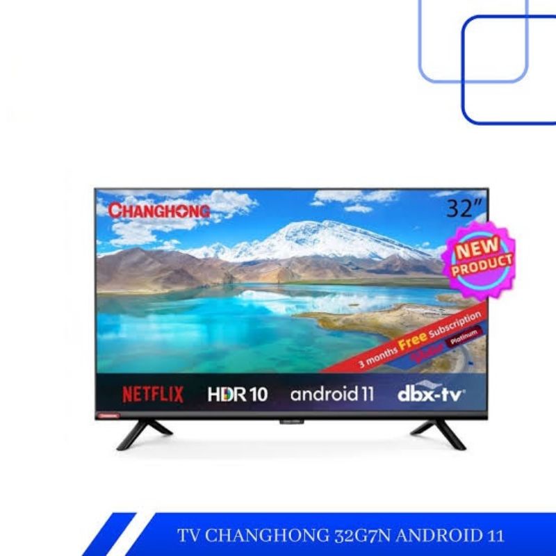 Jual Led Changhong 32 inch 32" Android TV 32G7N Canghong 32G7 | Shopee ...
