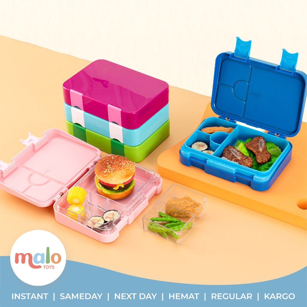 Jual MALOTOYS - Bento Box Lunch Box Kotak Makan Sekat Tempat Bekal ...