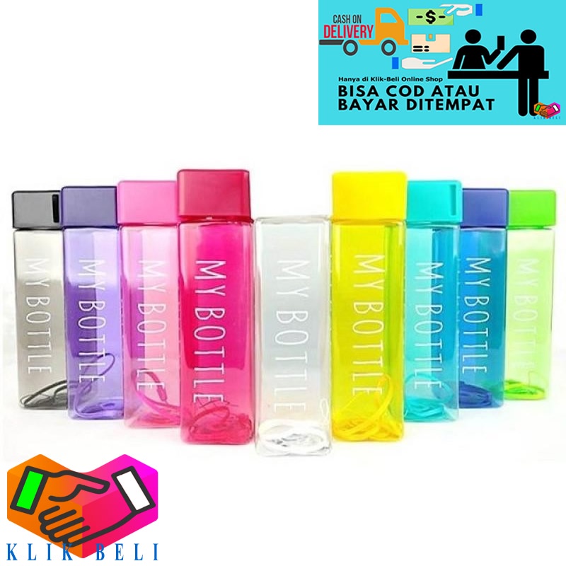 Jual Botol Minum My Bottle Kotak 500ml Water Bottle Termos Persegi ...