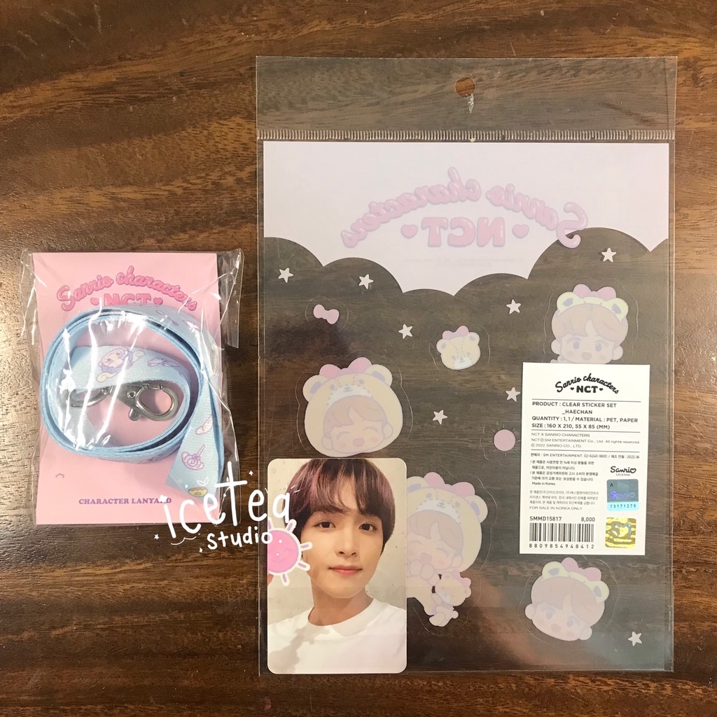 Jual [ready stock] nct x sanrio jeno lanyard haechan clear sticker ...