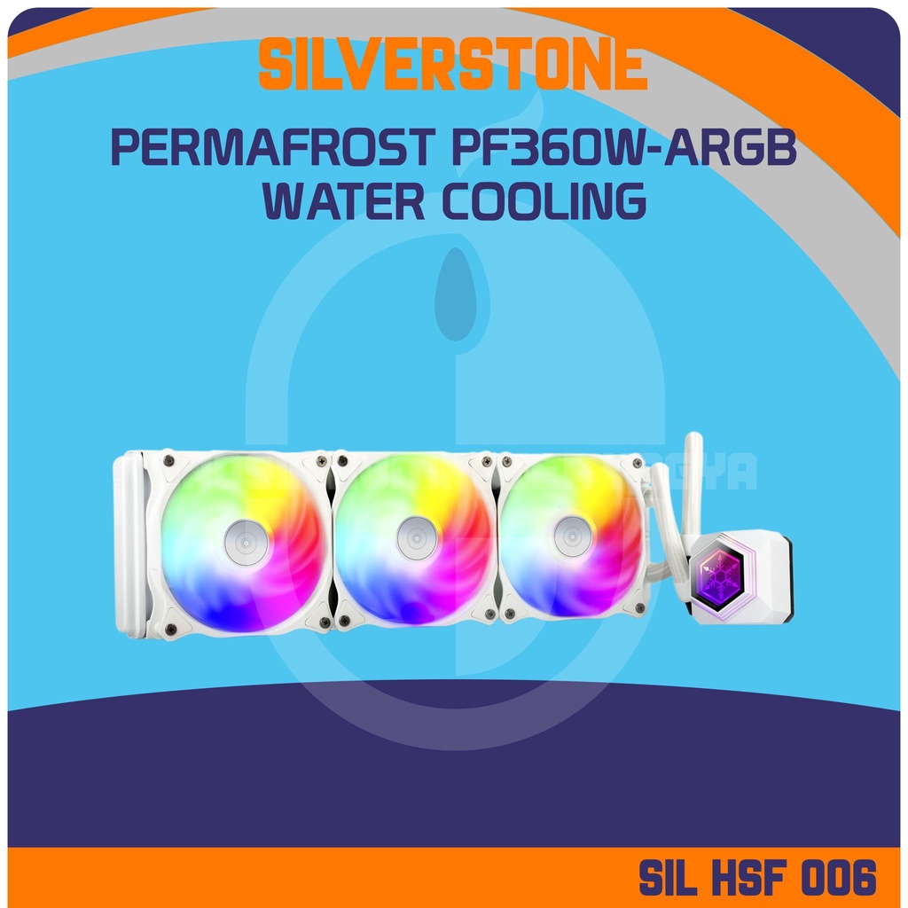 Jual SilverStone PermaFrost PF360W-ARGB White ARGB Intel AMD Water ...