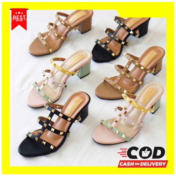 Jual Heels Hills Heel Sepatu Hak Tinggi Hak Tahu Sandal Haihil Ibu2 ...