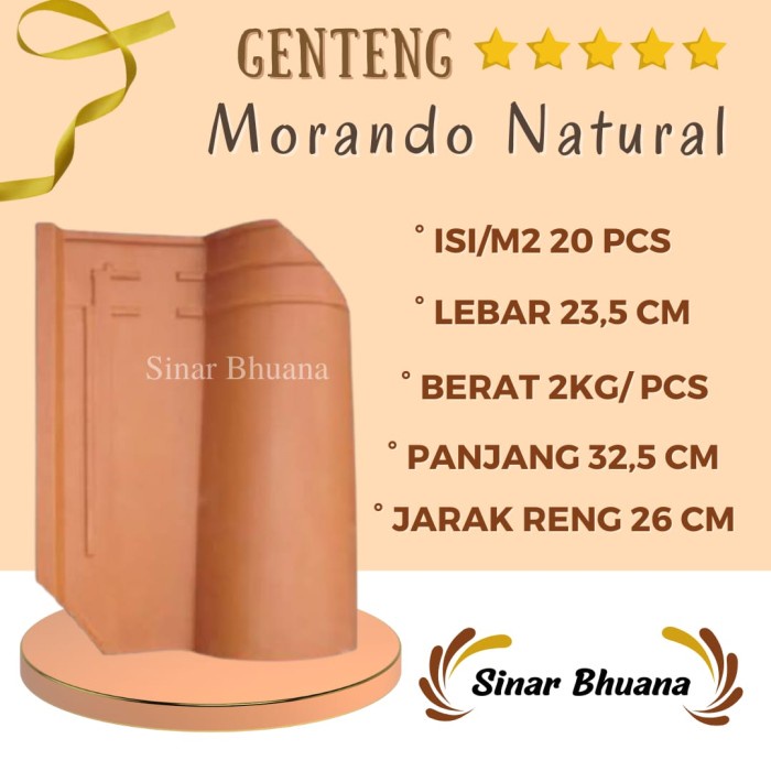Jual Genteng Morando Natural Super / Genteng Murah Berkualitas dan Kuat ...