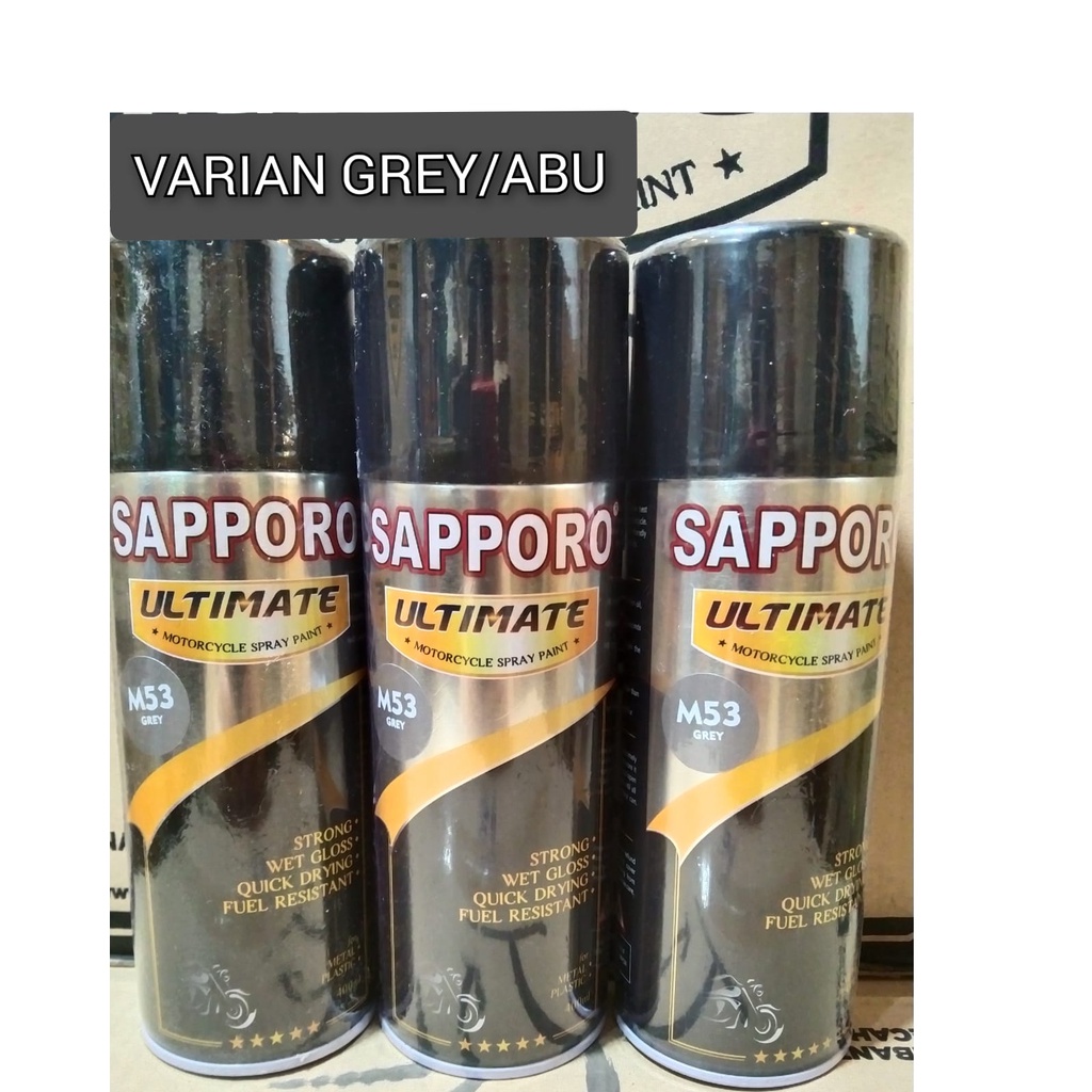 Jual pilok pilox cat semprot sapporo ultimate 400ml varian abu tua abu ...