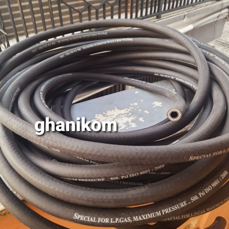 Jual HARGA PERMETER selang Gas lpg 500 PSI -Selang Kompor gas 3 Lapis -Selang Gas 500 psi ...
