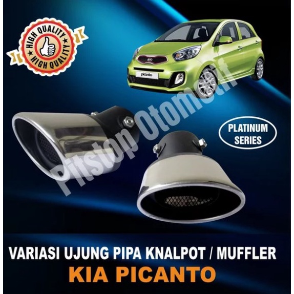 Jual Muffler Variasi Ujung Pipa Knalpot - Platinum - Kia Picanto ...
