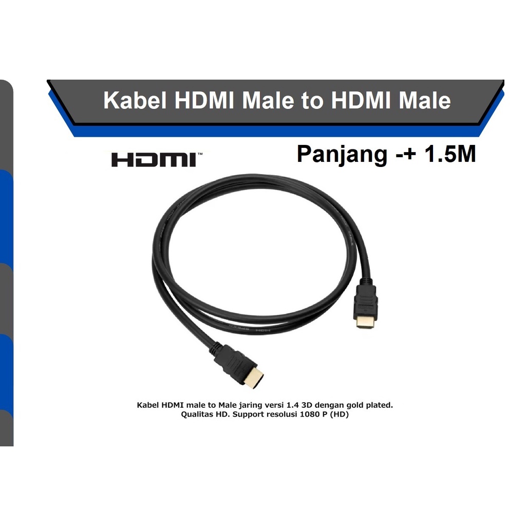 Jual KABEL HDMI To HDMI Cable TV Computer Laptop Layar Monitor PC ...