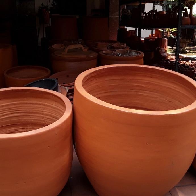 Jual Pot gerabah diameter 40 warna terakota | Shopee Indonesia