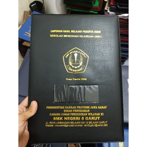 Jual Sampul raport K13/ map ijazah, costum sesuai sekolah | Shopee ...