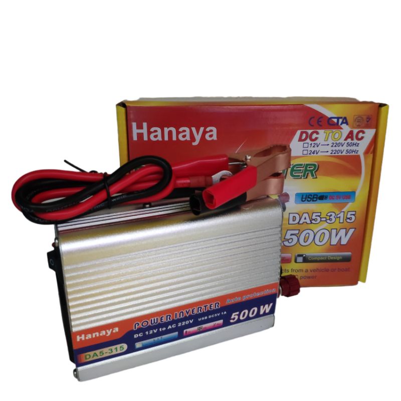 Jual POWER INVERTER HANAYA 500WATT. INVERTER 500 W 500 WATT. | Shopee ...