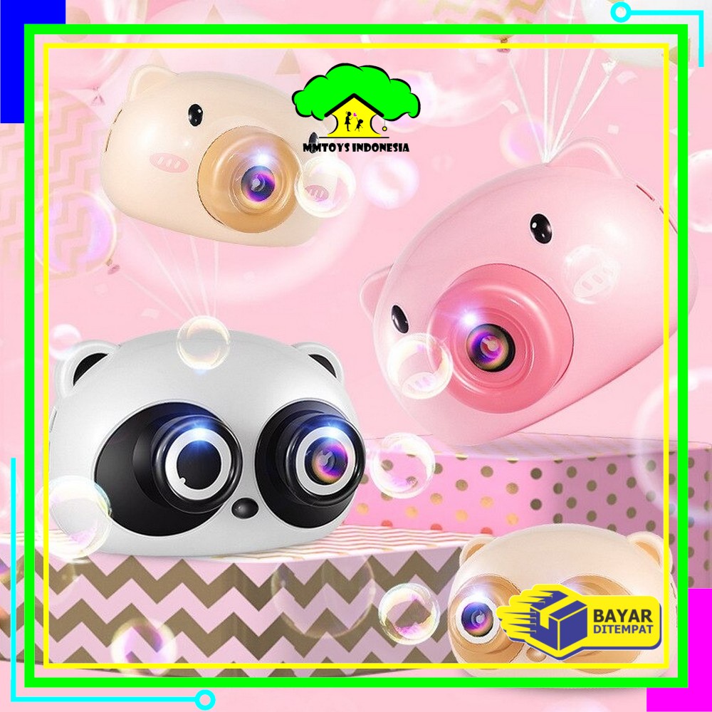 Jual MI-M92 Mainan Bubble Camera Elektrik Mainan Gelembung Sabun Bentuk Kamera Buble Ada Lampu ...