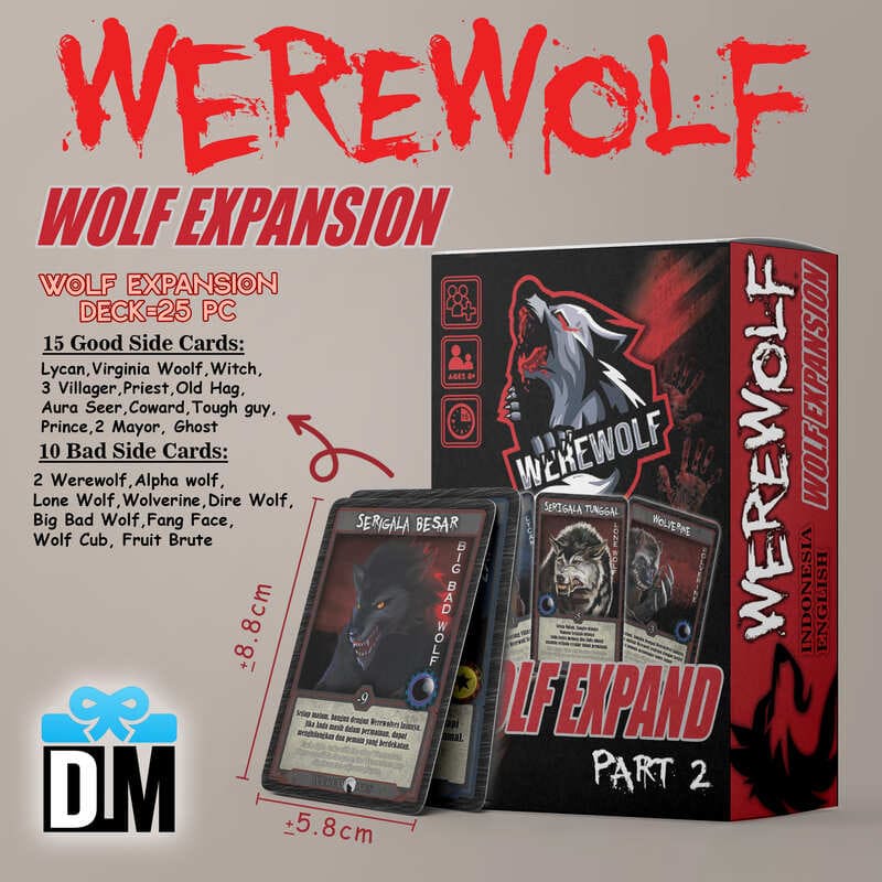 Jual Kartu Werewolf 2025 Bahasa Indonesia Lengkap Card Game Translated ...
