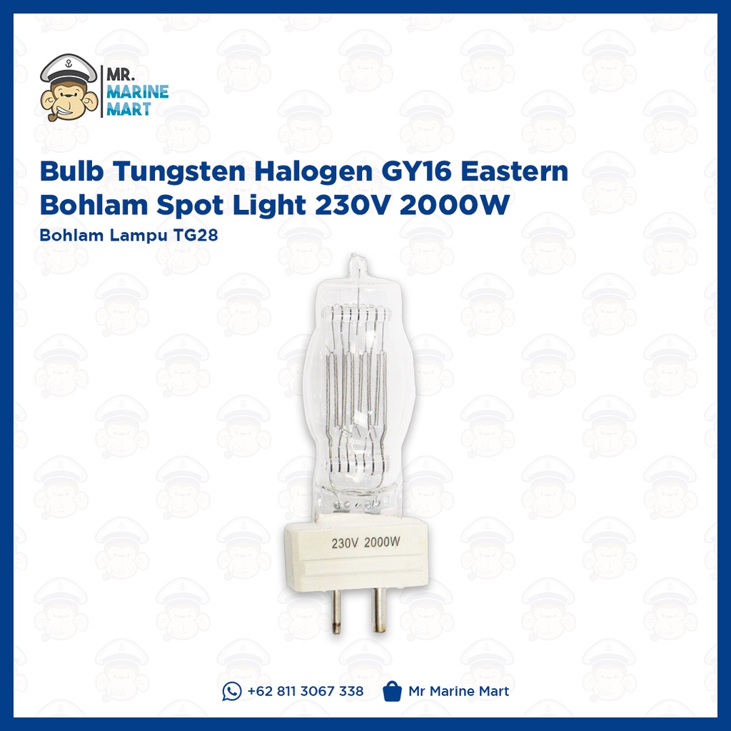Jual Lampu Halogen GY 16 Bohlam Halogen 2000 Watt | Shopee Indonesia