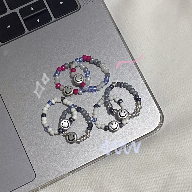 Jual Smiley Ring Beads Vol. 2 | Cincin Manik | Shopee Indonesia