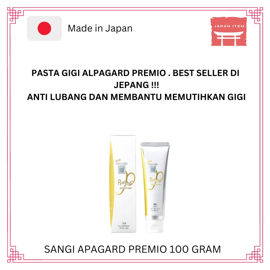 Jual Apagard Premio Sangi Anticaries Restorative Whitening Toothpaste ...