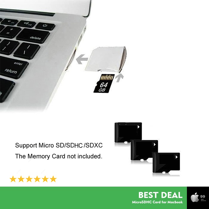 Jual Mini Drive Apple Macbook Air Pro Micro SD Tf SDHC Card Reader ...