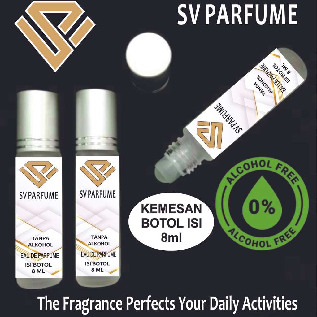 Jual SV Parfume 8 ml Parfum Tahan Lama Pria Wanita Unisex Parfum Murah ...