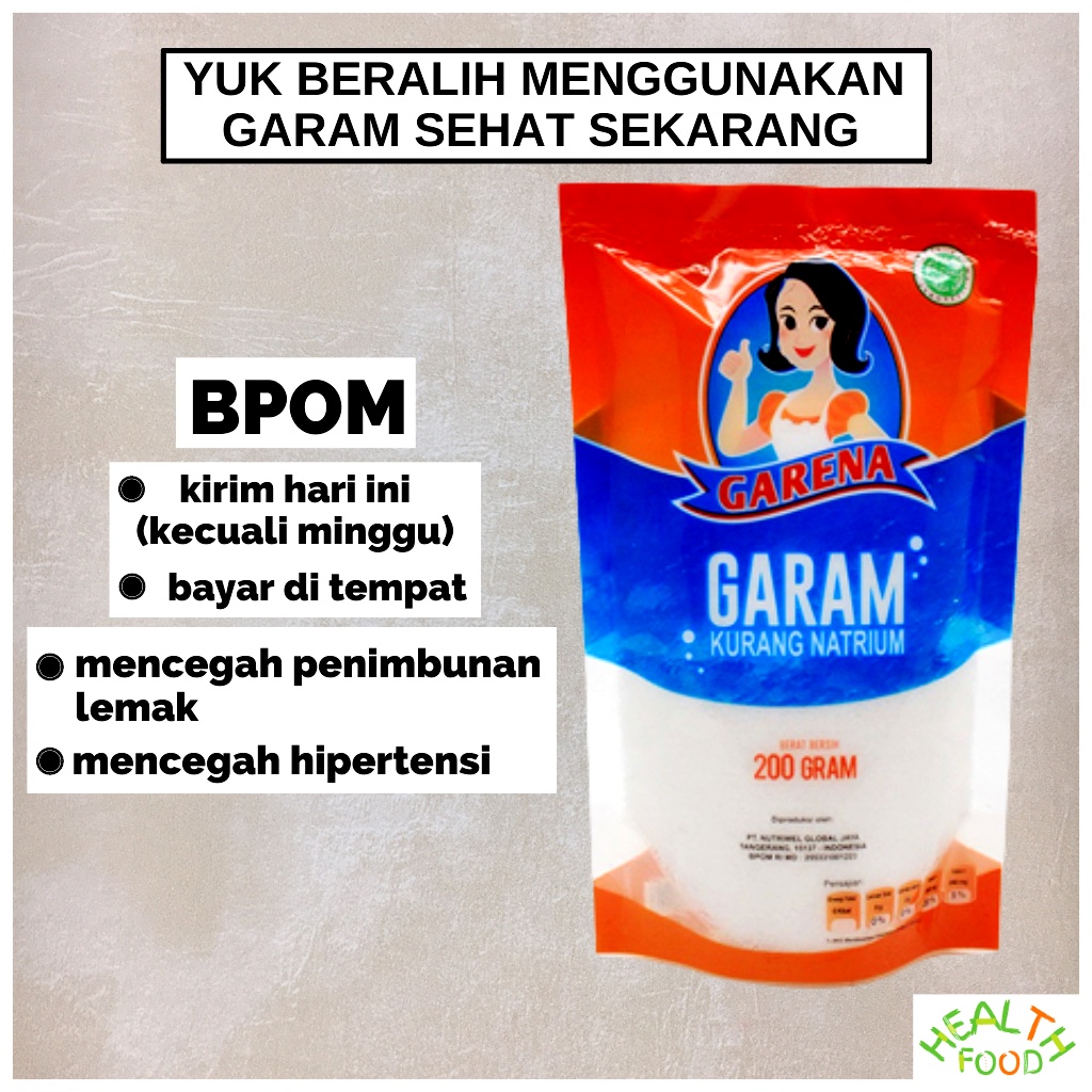 Jual garam rendah natrium garam diet garam garena garam darah tinggi ...