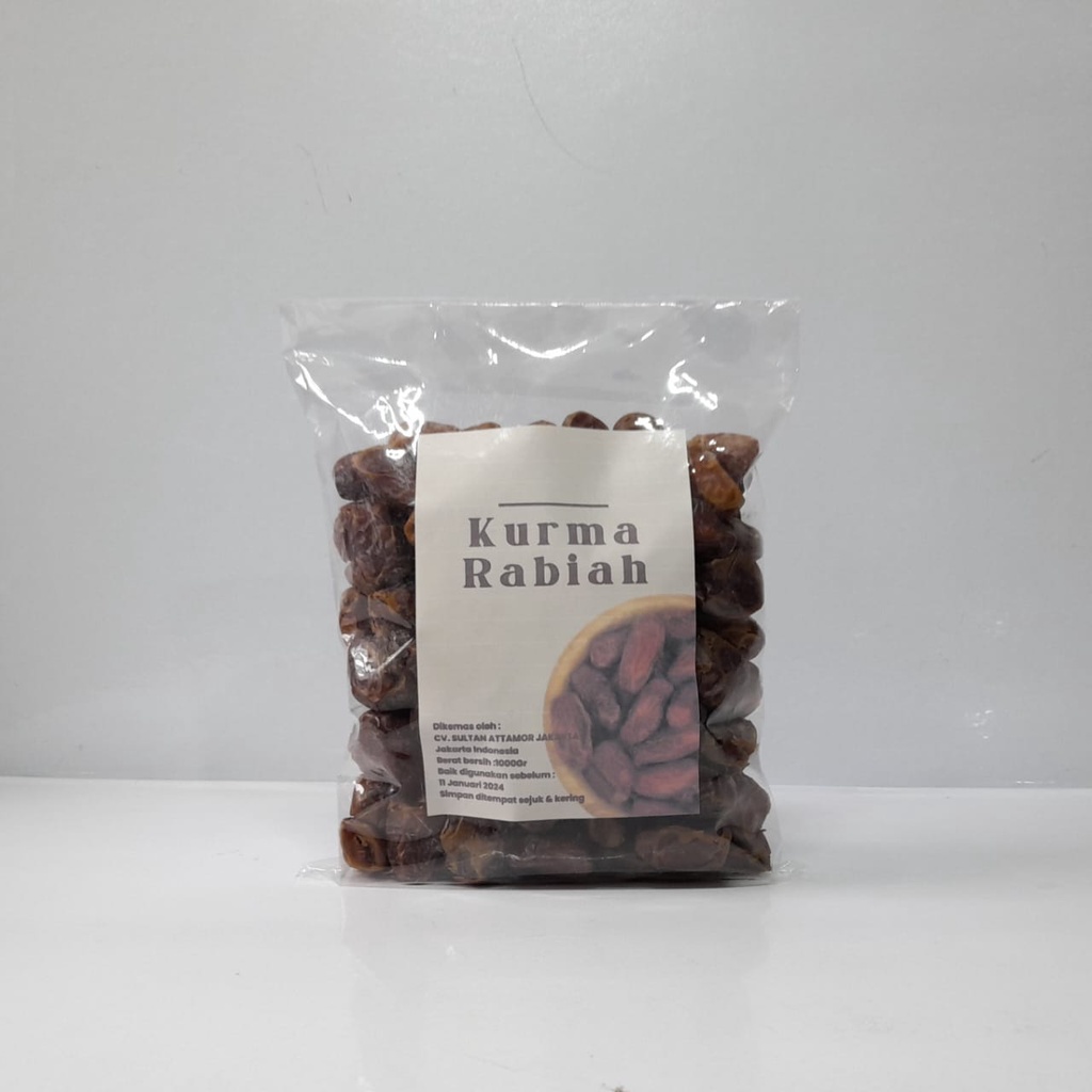Jual Kurma Rabeah 1kg/Kurma Manis dan Kering Lembut/1000gr /Rabiah ...