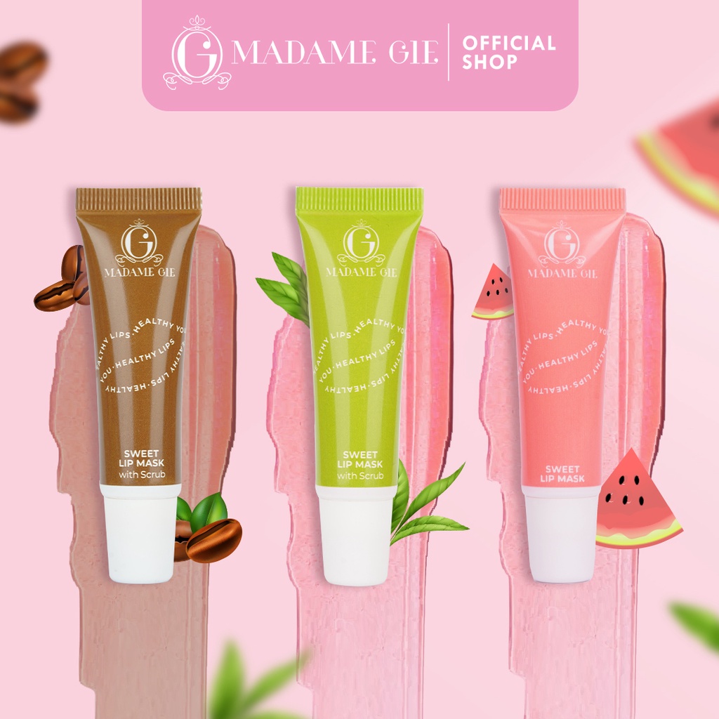Jual Madame Gie Sweet Lip Mask - Lip Scrub | Shopee Indonesia
