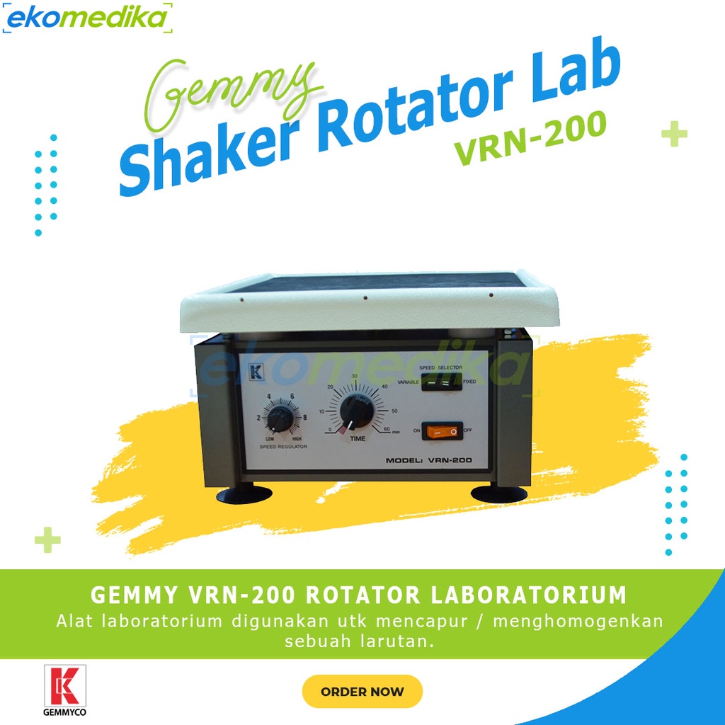 Jual Orbital Shaker Rotator Laboratorium VRN-200 VRN 200 Gemmy | Shopee ...