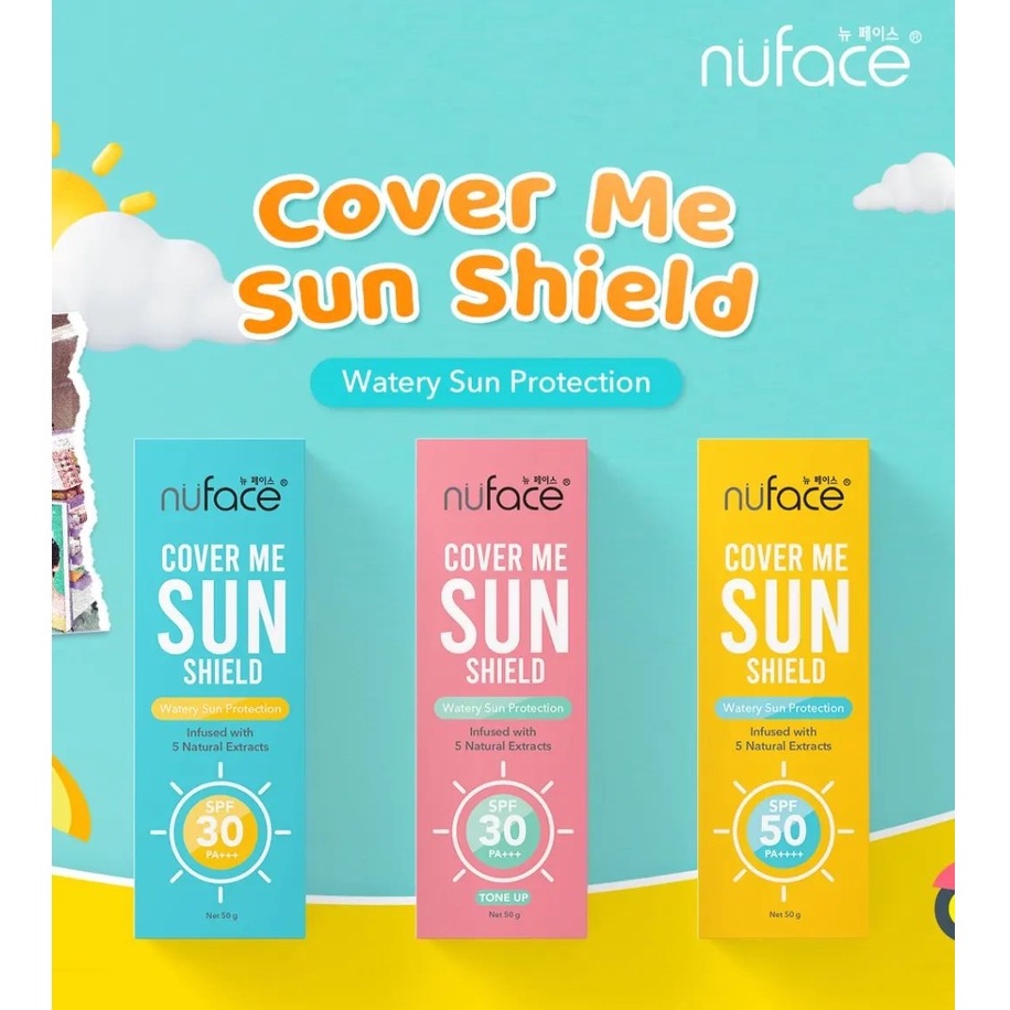 Jual NuFace Cover Me Sun Shield SPF 30 50 PA++++ 50gr Sunscreen ...