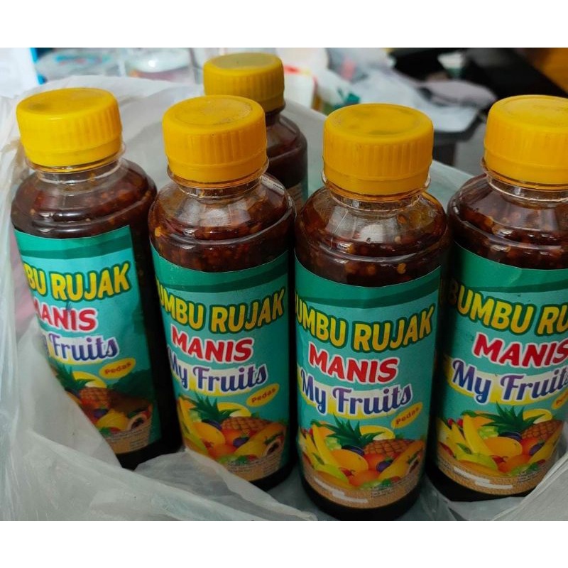 Jual bumbu rujak manis 335gram/rujak buah rujak pedas manis | Shopee ...