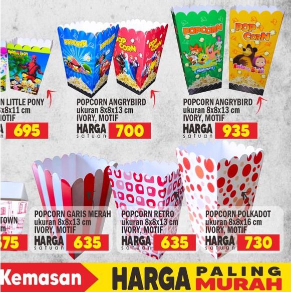 Jual POPCORN, DUS POPCORN, KEMASAN POPCORN, TEMPAT POPCORN, KOTAK ...