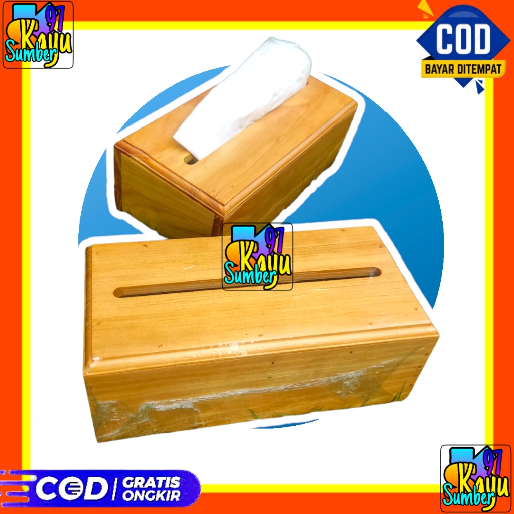 Jual Kotak tisu kayu plitur / kotak tissu mobil / tempat tisu minimalis ...