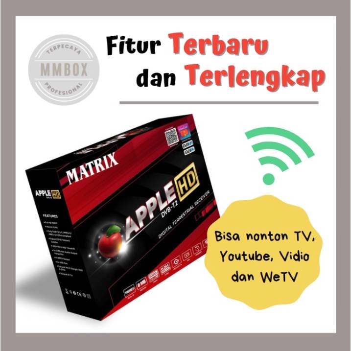Jual Set Top Box Matrix Apple Merah | Shopee Indonesia