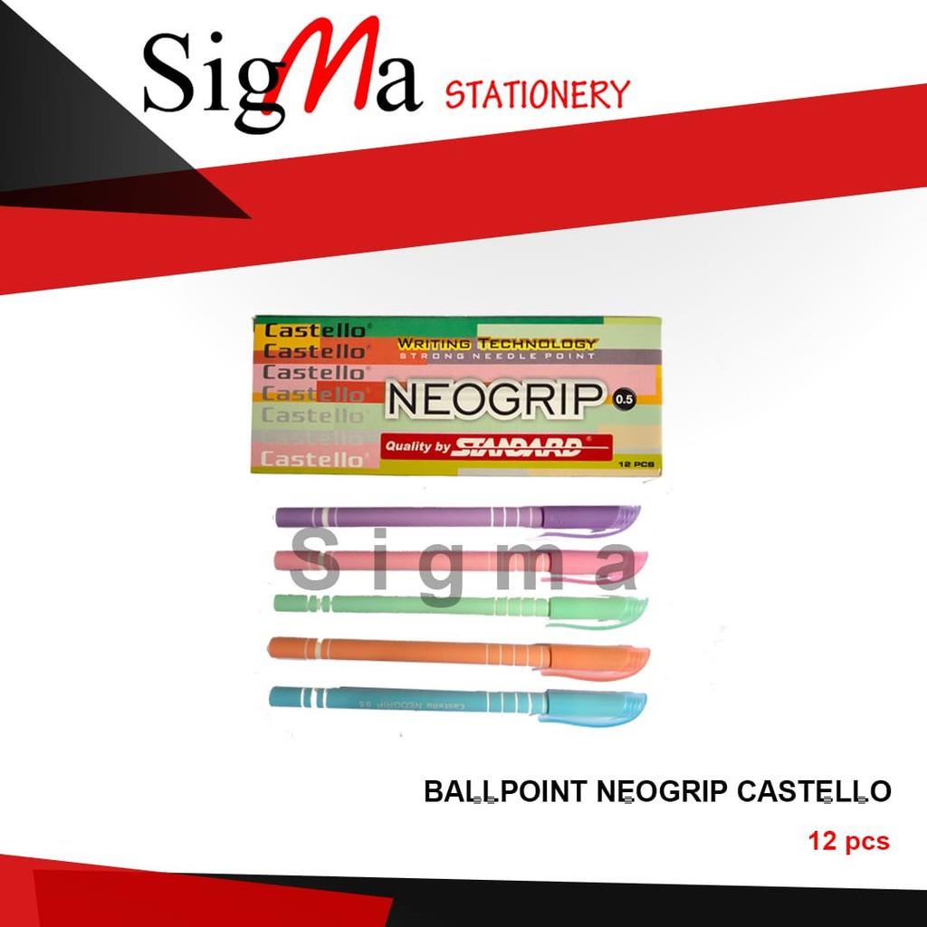 Jual Pulpen Standard Castello Neogrip Anti Macet (Lusin) | Shopee Indonesia
