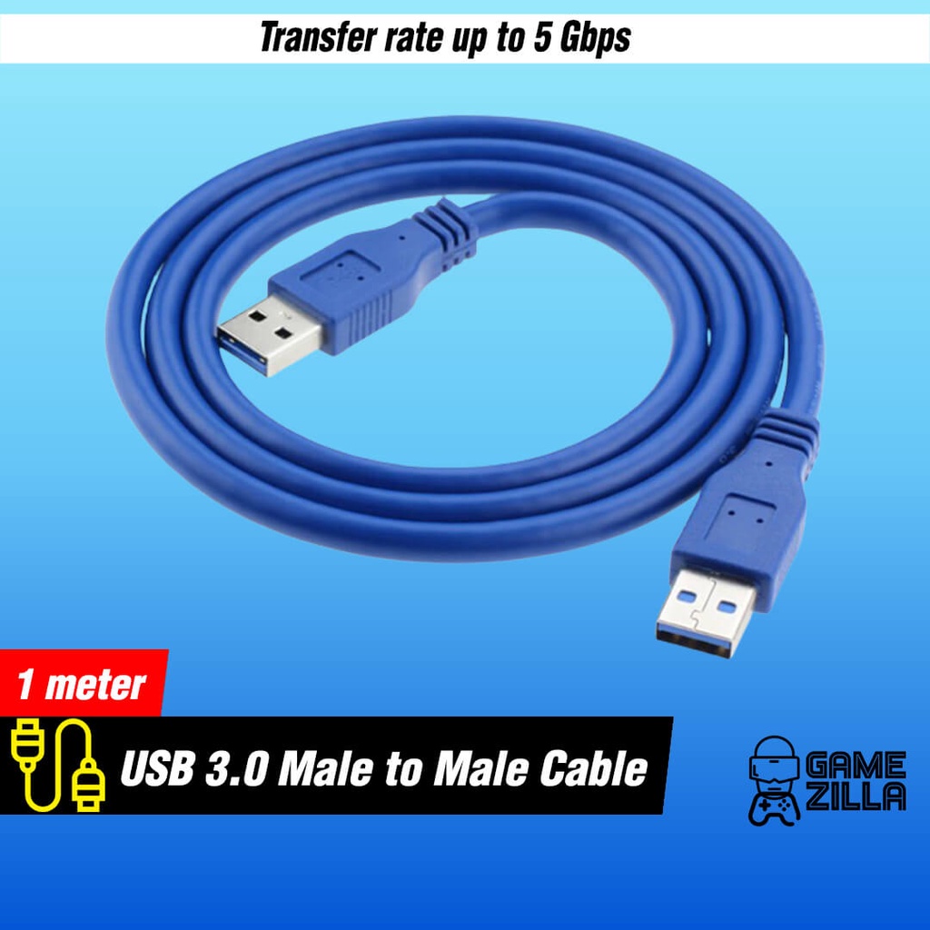 Jual Kabel USB Male to Male 1M Sambungan 1 Meter Cable Extension USB 3. ...
