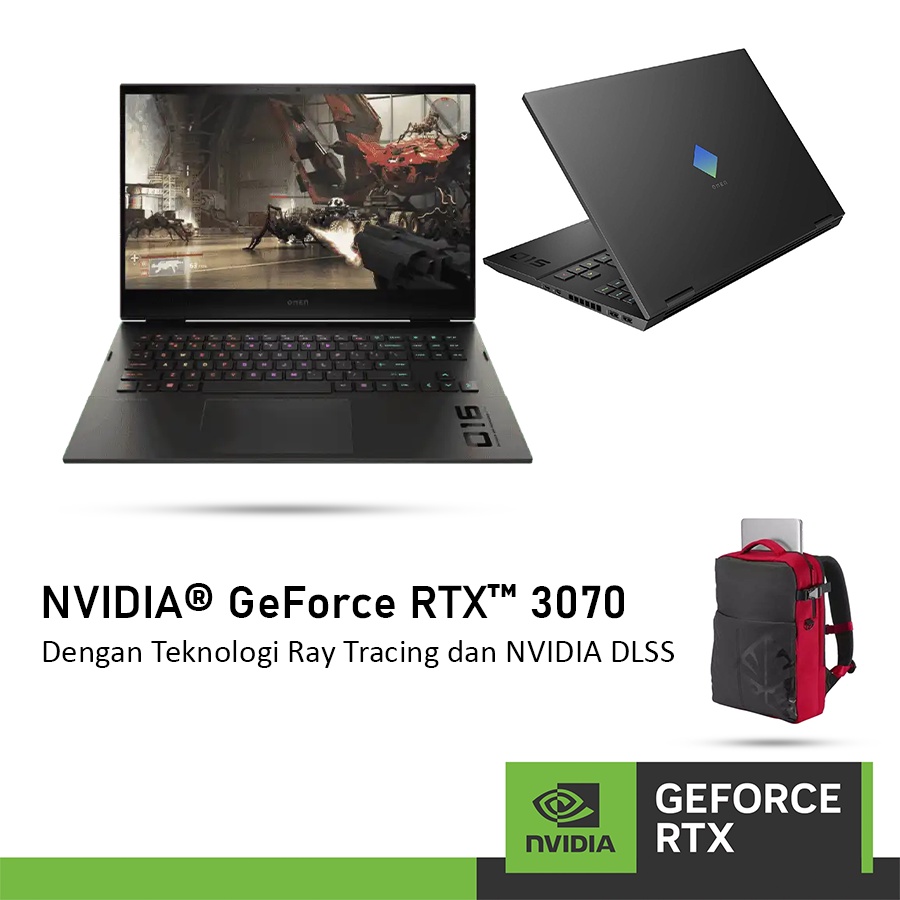 Jual HP OMEN 16 C0092AX GeForce RTX™ 3070 - RYZEN 7 5800 16GB 512SSD ...